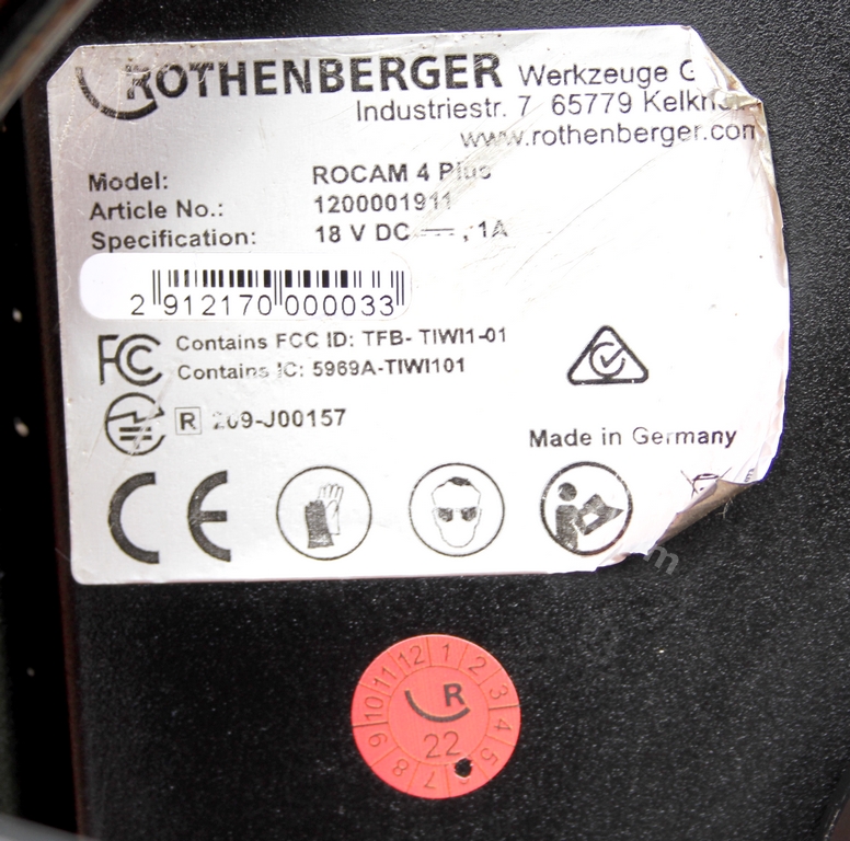 Caméra d'inspection ROTHENBERGER ROCAM 4 PLUS 30mm - Outillage Occasion